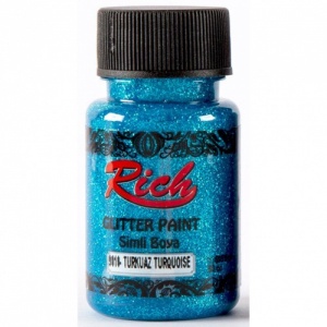 Rich Hobby Glitter Paint - Turquoise | GThats Crafty