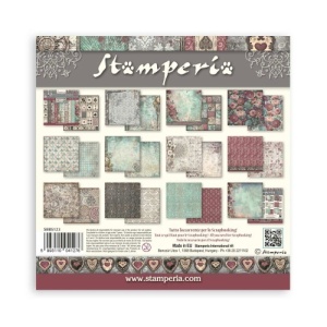 Stamperia Double Sided 8in x 8in Paper Pad - Backgrounds Selection ...