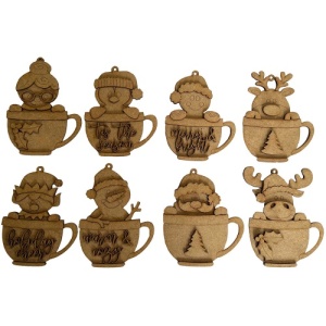 That's Crafty! Surfaces MDF Christmas Characters Mugs | Thats Crafty