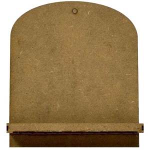 That's Crafty! Surfaces MDF Shelf Tag - Round Top | Thats Crafty