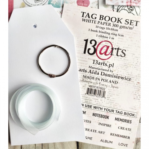 13 Arts Tag Book - White | Thats Crafty