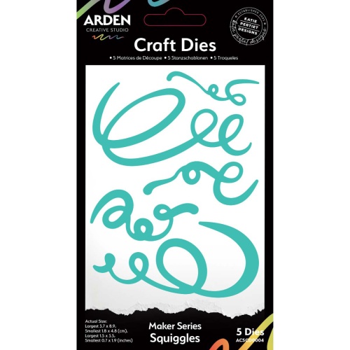 Arden Creative Studio Maker Series Craft Die Set - Squiggles ...