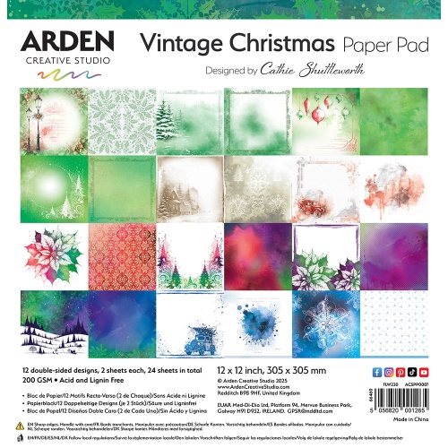 Arden Creative Studio 12in x 12in Paper Pad - Laurel Grove - ACSPP0012 ...