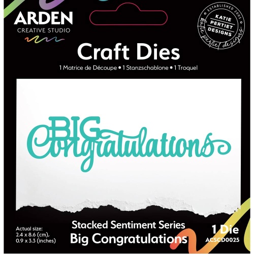 Arden Creative Studio Stacked Sentiment Series Craft Die - Big ...