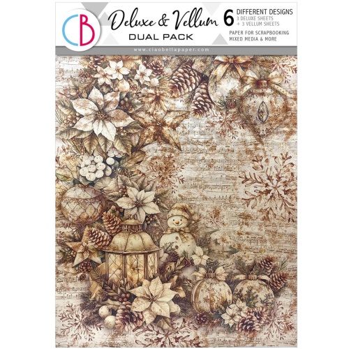 Ciao Bella A4 Deluxe & Vellum Dual Paper Pack - Winter Season - CBX001 ...