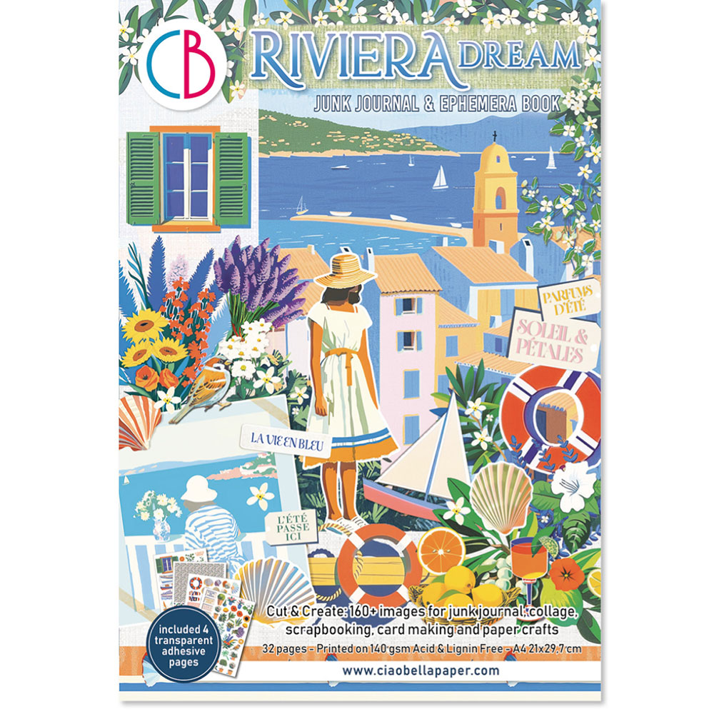 Ciao Bella Junk Journal Ephemera Book - Riviera Dream - CBB025 | Thats ...