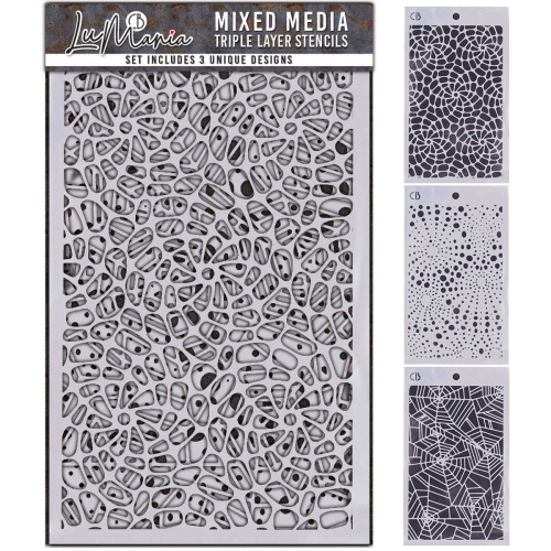 Ciao Bella Mixed Media Triple Layer Stencils - #004 - MD004 | Thats Crafty