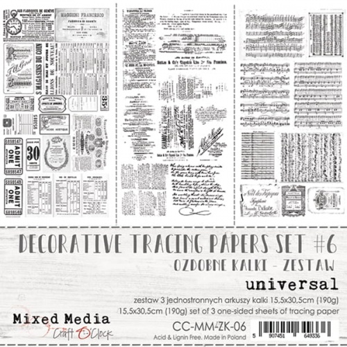 Craft O'Clock Decorative Tracing Paper Set 15 - Frames & Borders ...