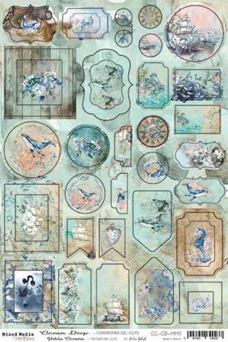 Craft O'Clock Thick Cardboard Die Cuts - Ocean Deep | Thats Crafty