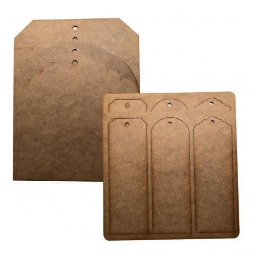 That's Crafty! Surfaces MDF Tags - Pack of 6 - #10 | Thats Crafty