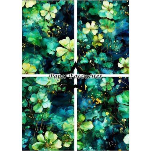Paper Favourites A5 Paper Pack - Alcohol Ink - Lucky Clover - PFA138 ...