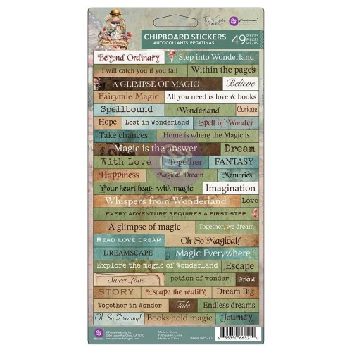 Prima Marketing Chipboard Stickers - Return To Wonderland | Thats Crafty