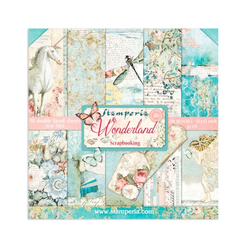 Stamperia Double Sided 12in x 12in Paper Pad - Wonderland - SBBL38 ...