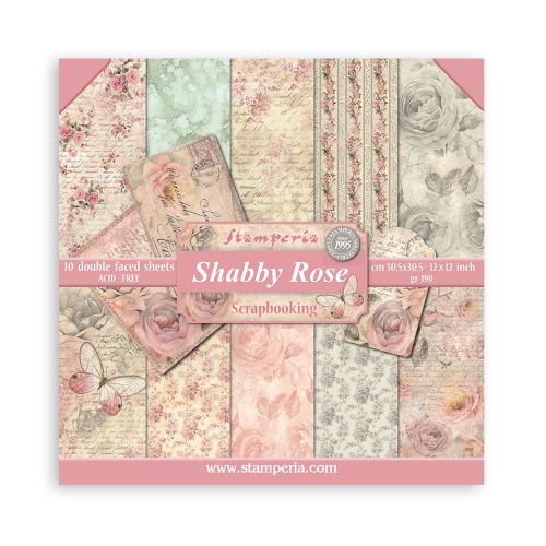 Stamperia Double Sided 12in x 12in Paper Pad - House of Roses - SBBL66 ...