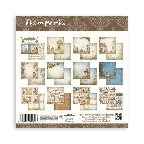 Stamperia Double Sided 8in x 8in Paper Pad - Hidden Grove - SBBS124 ...