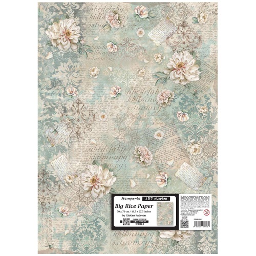 Stamperia Art Stories Big Rice Paper - Damask Pattern - DFSAJB002 ...
