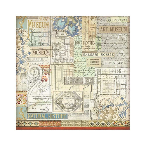 Stamperia Fabric - Art of Travelling - SBPLT40 | Thats Crafty