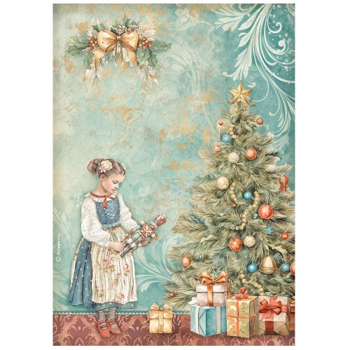 Stamperia A4 Rice Paper - The Nutcracker - Christmas Tree - DFSA4941 ...