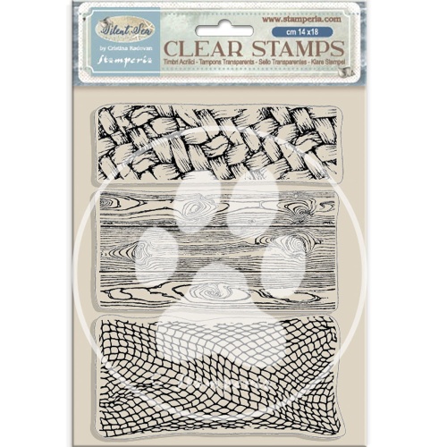 Stamperia Acrylic Stamp Set - Silent Sea - 3 Textures - WTK219 | Thats ...