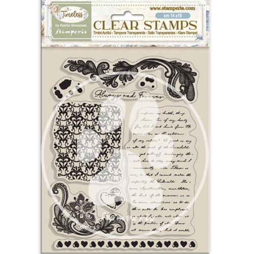 Stamperia Acrylic Stamp Set - Timeless - Backgrounds - WTK220 | Thats ...