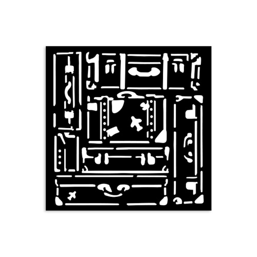 Stamperia Stencil - Art of Travelling - Suitcases - KSTDS05 | Thats Crafty