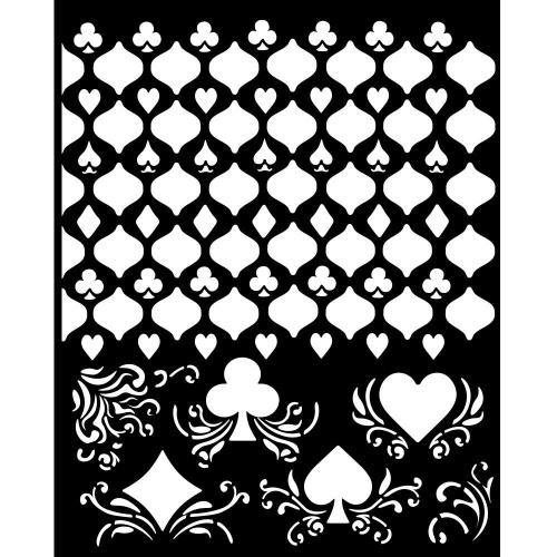Stamperia Stencil - Master of Magic - Cards Pattern - KSTD174 | Thats ...