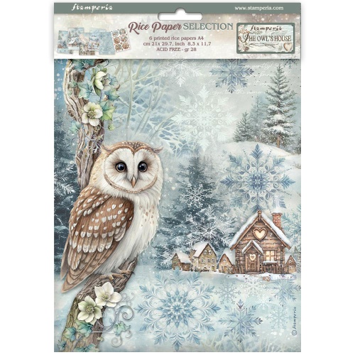 Stamperia A4 Rice Paper - The Owl's House - Wildlife - DFSA41055 ...