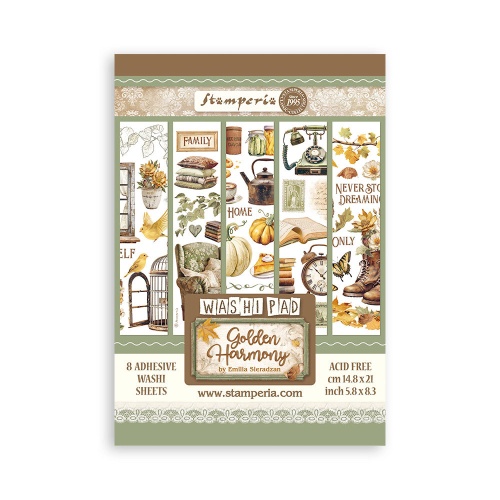 Stamperia Washi Pad - Golden Harmony - SBW11 | Thats Crafty