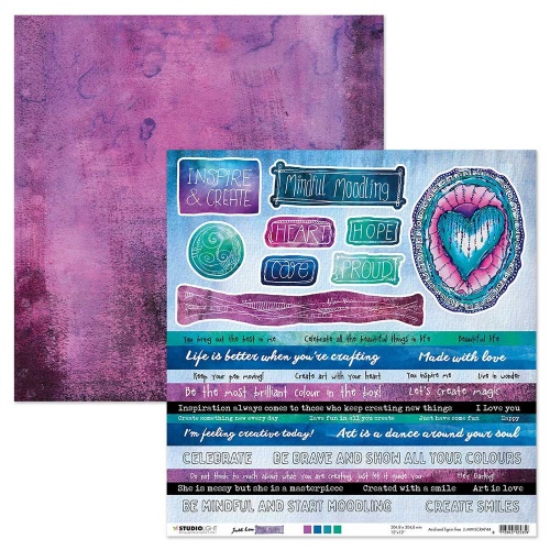 Studio Light Just Lou - Mindful Moodling Collection Scrapbook Paper ...