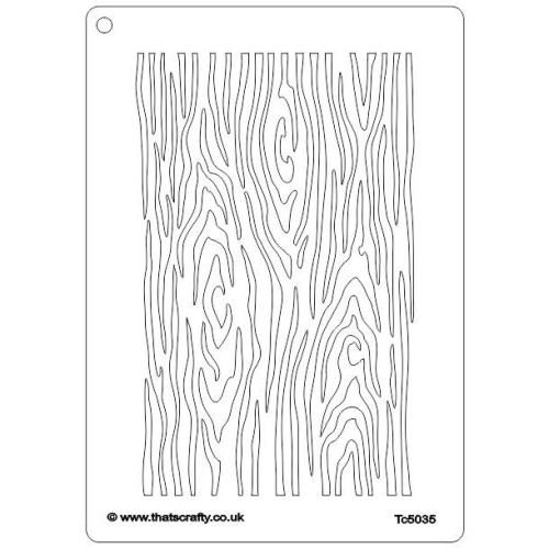 That's Crafty! A5 Stencil - Tree Bark - TC5035 | Thats Crafty