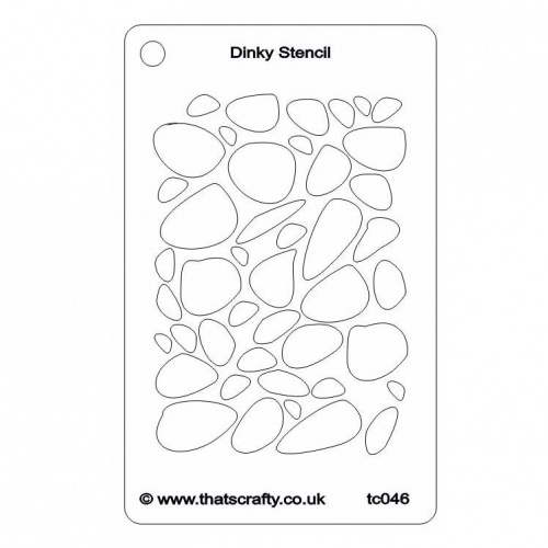 That's Crafty! Dinky Stencil - Pebbles Background - TC046 | Thats Crafty