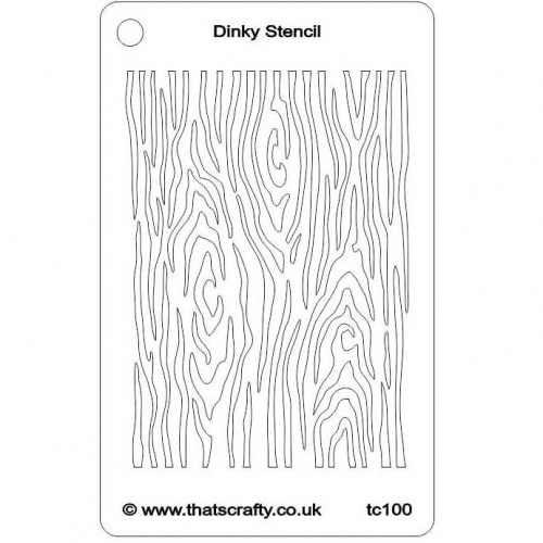 That's Crafty! Dinky Stencil - Tree Bark - TC100 | Thats Crafty