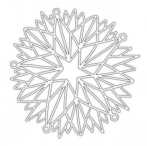 That's Crafty! 6ins x 6ins Mask - Star | Thats Crafty