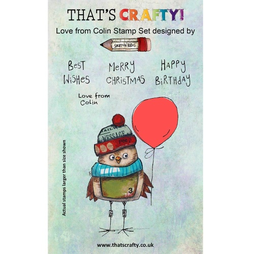 That's Crafty! A6 Clear Stamp Set - Love from Colin | Thats Crafty