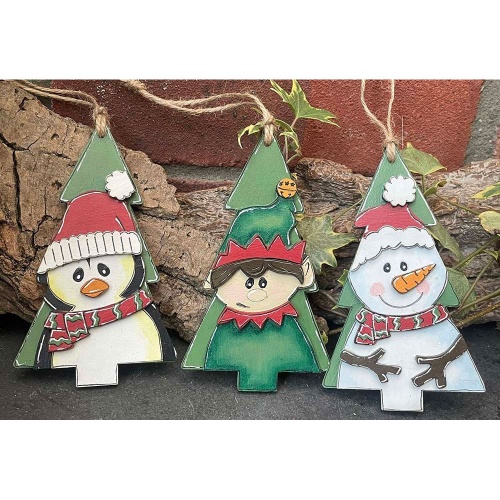 That's Crafty! Surfaces MDF Christmas Characters Trees | Thats Crafty
