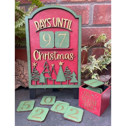 That's Crafty! Surfaces MDF Days Until Christmas Countdown Board ...