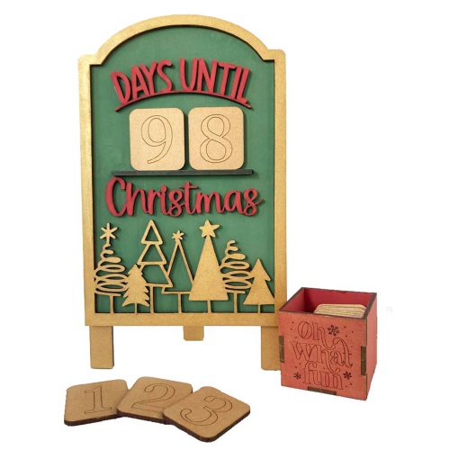 That's Crafty! Surfaces MDF Days Until Christmas Countdown Board ...