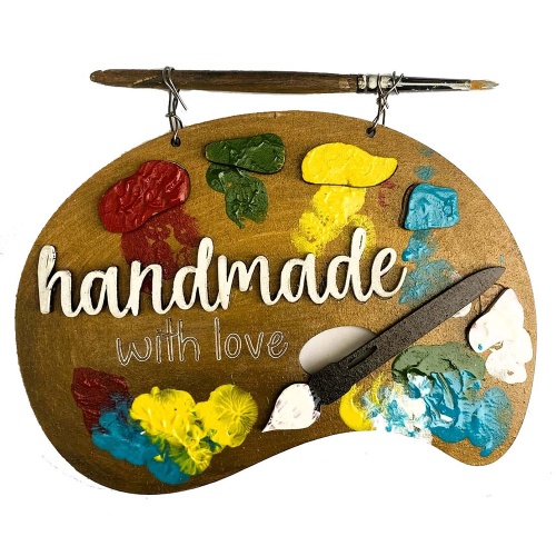 That's Crafty! Surfaces MDF Plaque - Handmade with Love Palette | Thats ...