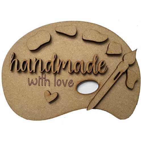 That's Crafty! Surfaces MDF Plaque - Handmade with Love Palette | Thats ...
