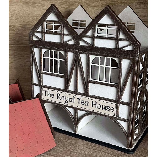 That's Crafty! Surfaces MDF Teabag House - The Royal Tea House | Thats ...