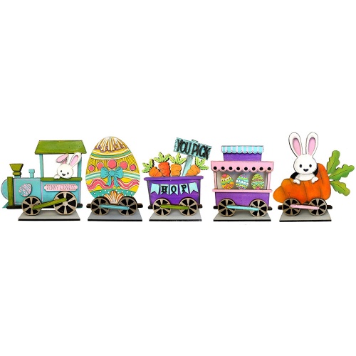 That's Crafty! Surfaces MDF Uprights - Easter Bunny Express Train ...