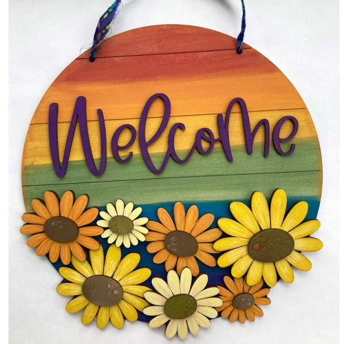 That's Crafty! Surfaces MDF Hanger - Welcome | Thats Crafty