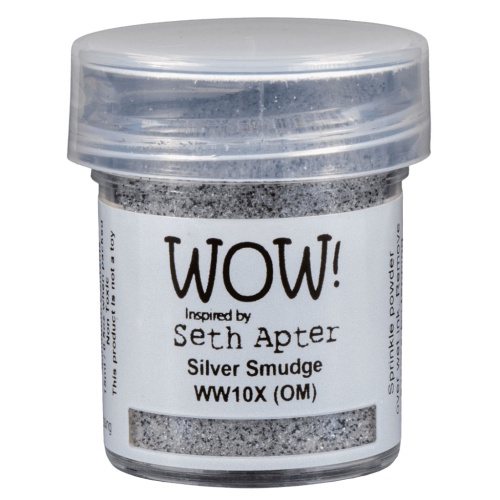 WOW! Embossing Powder - Silver Smudge Inspired by Seth Apter | Thats Crafty